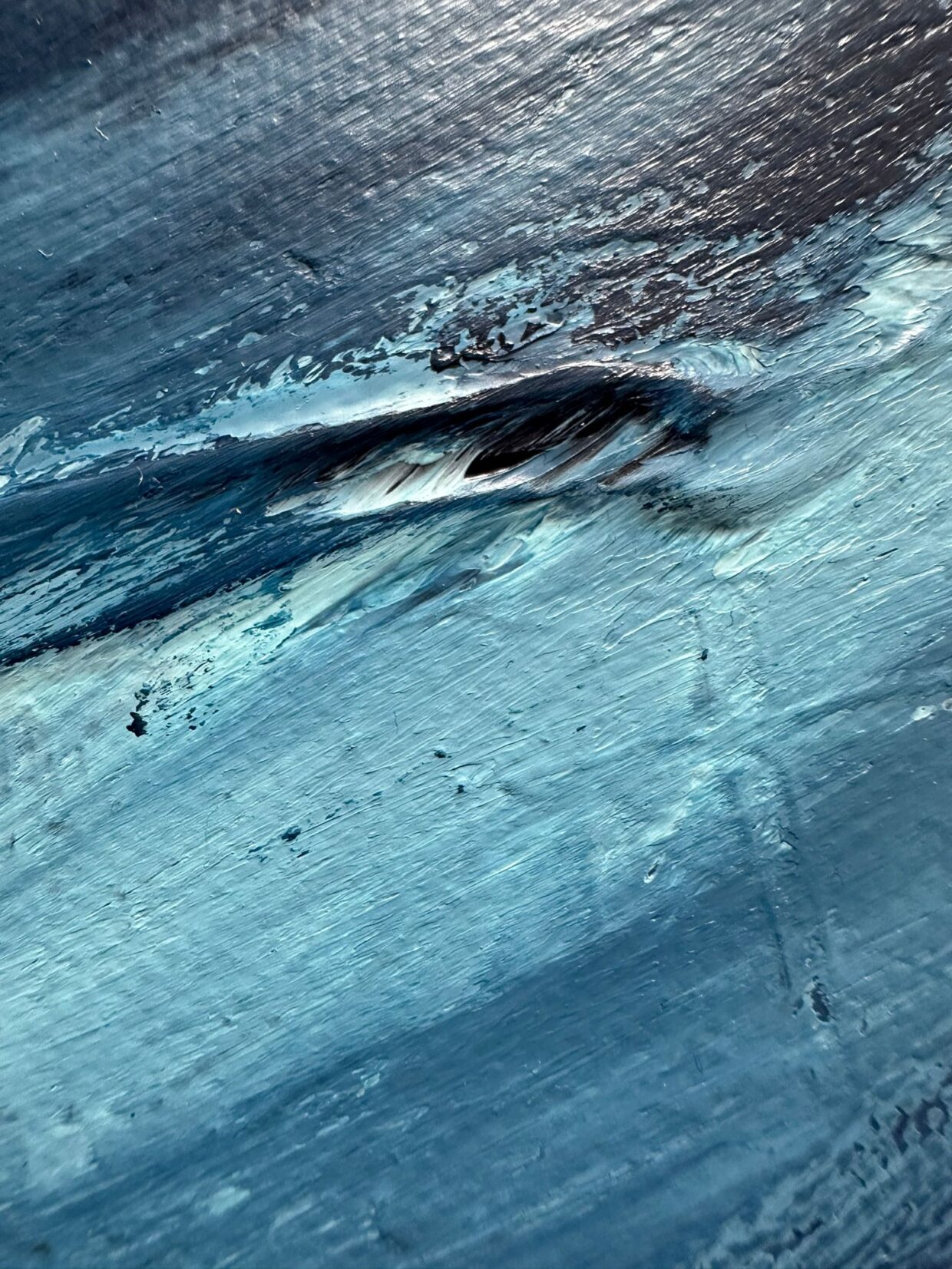 Waves - Acrylmalerei - Rakeltechnik - manuela eschbaum